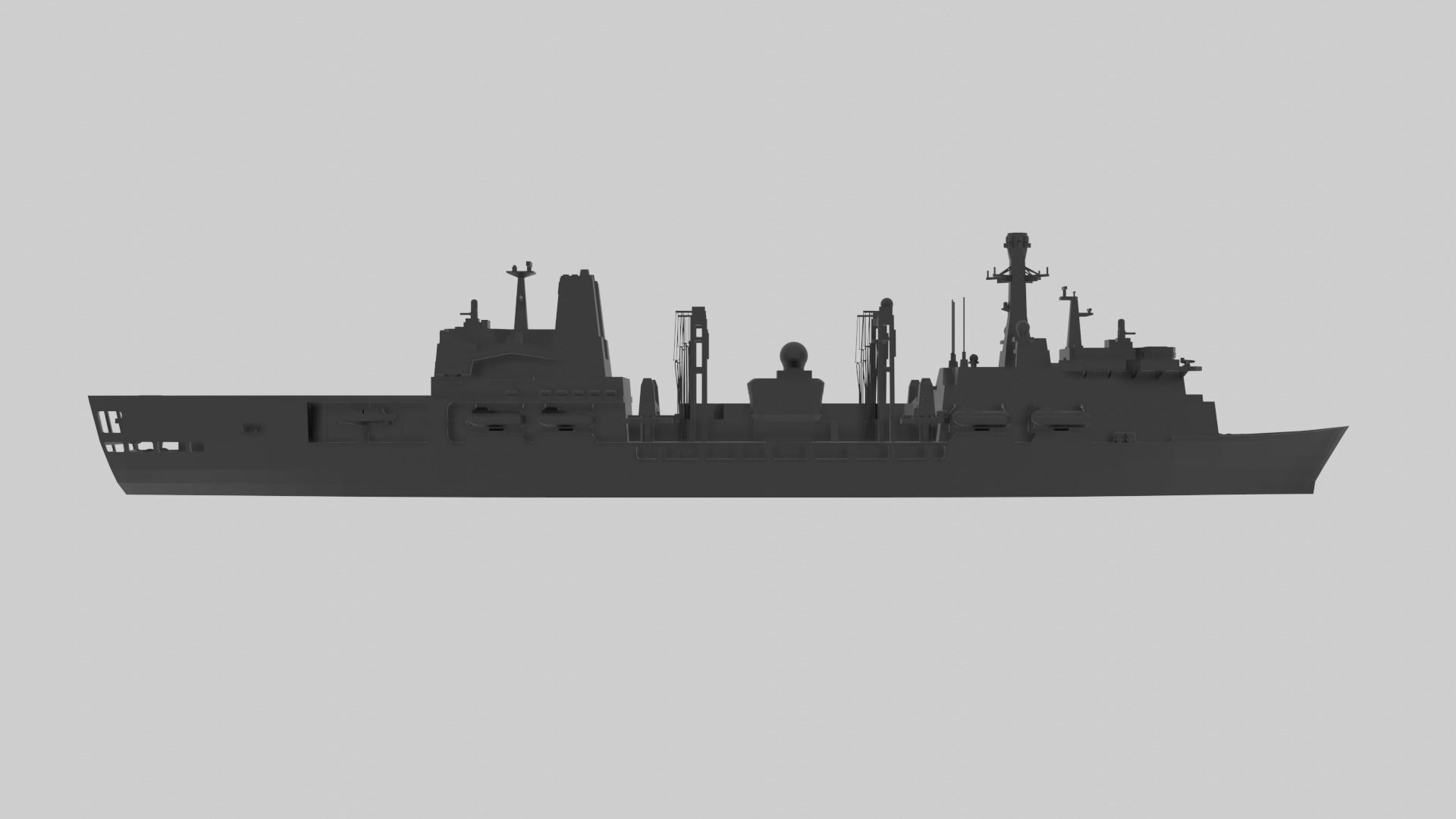 RFA Fort Victoria - Model for small scale printing 3D model 3D ...