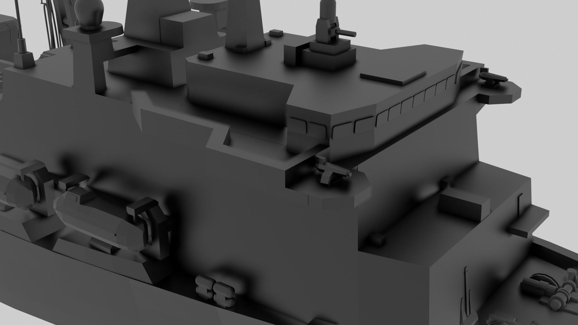 RFA Fort Victoria - Model for small scale printing 3D model 3D ...