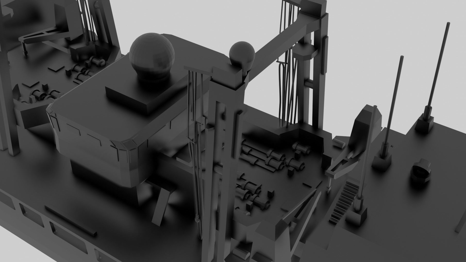 RFA Fort Victoria - Model for small scale printing 3D model 3D ...