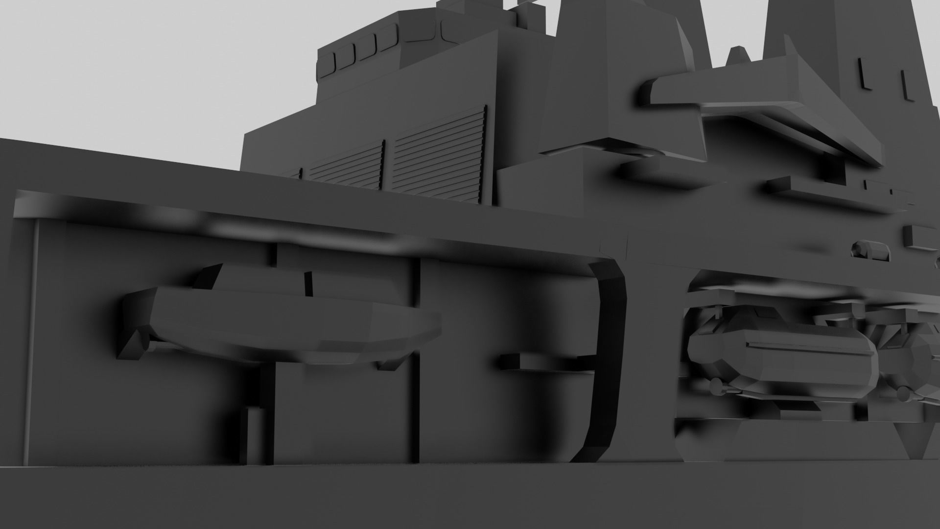 RFA Fort Victoria - Model for small scale printing 3D model 3D ...