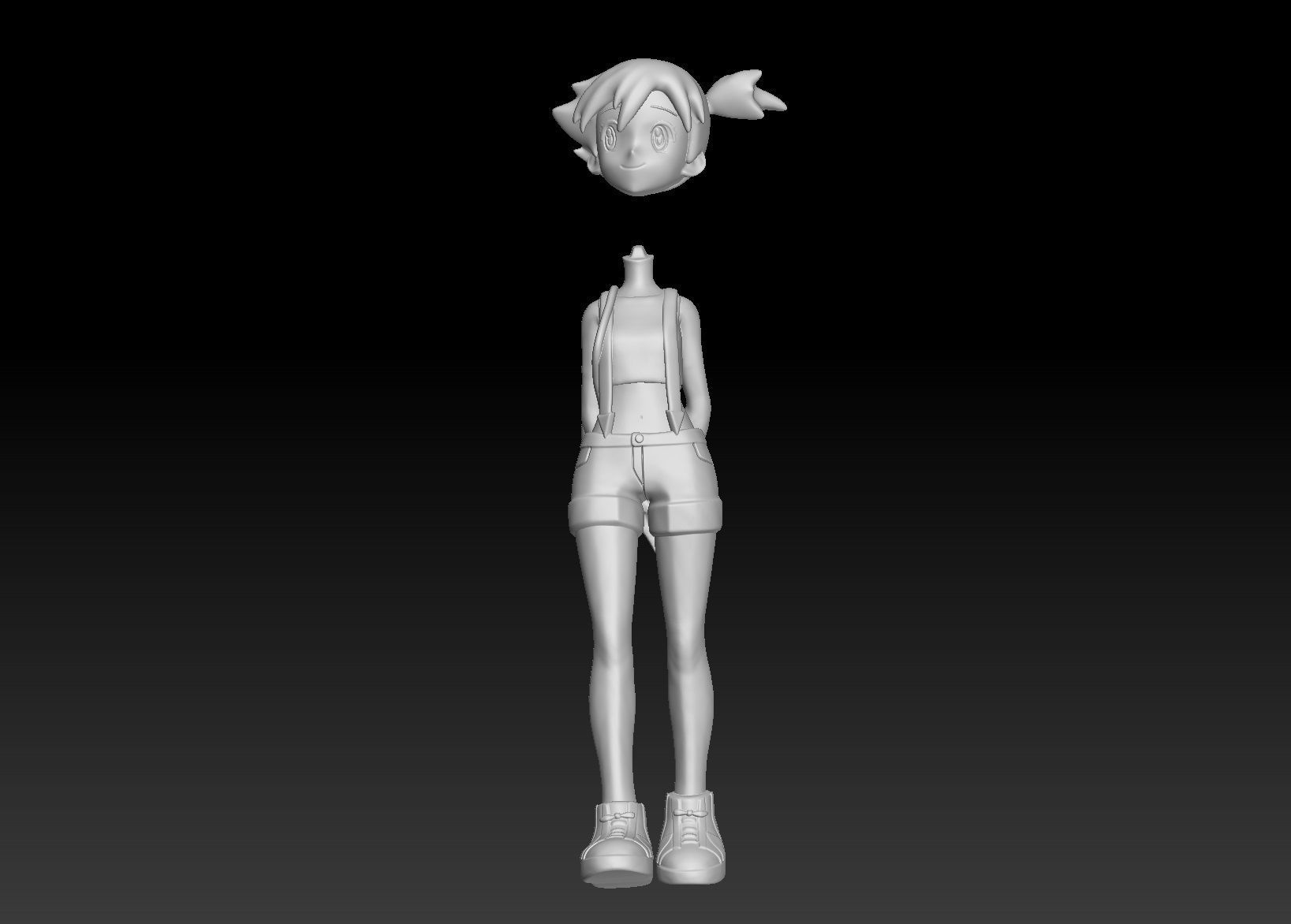 Pokemon Anime Misty 3d Model 3d Printable Cgtrader