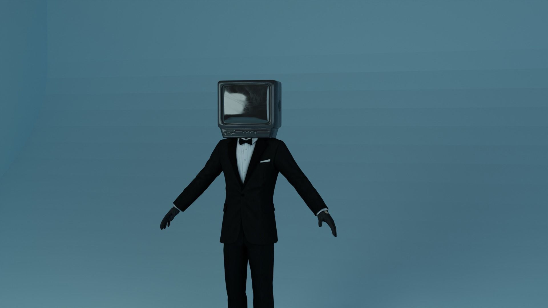 skibidi toilet TV man 3D model rigged | CGTrader