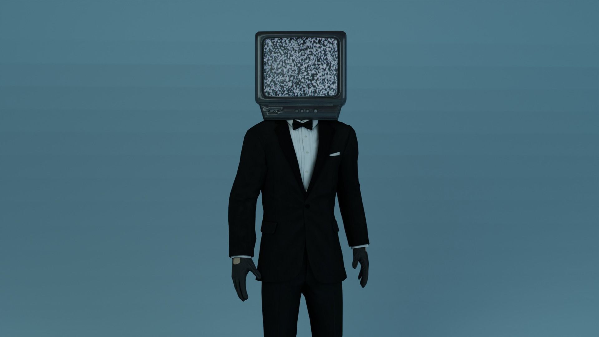 skibidi toilet TV man 3D model rigged | CGTrader