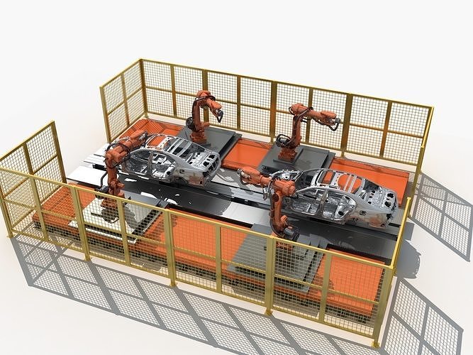 Automobile Assembly Line 3D model | CGTrader