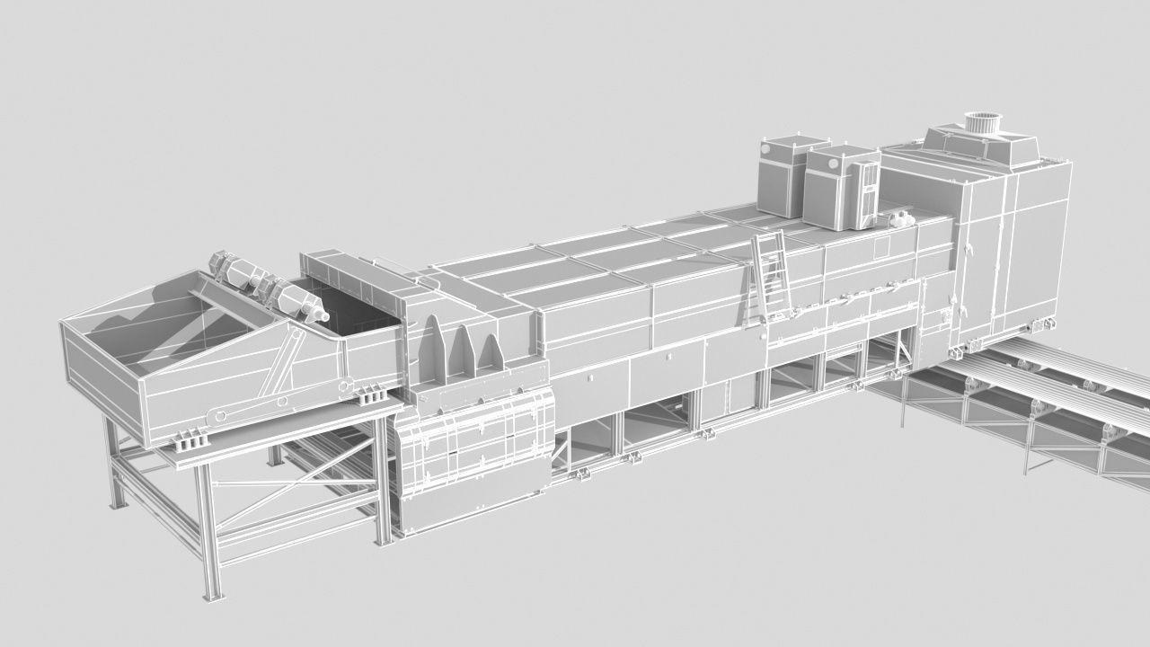 Automatic Sorting and Screening Machine 3D model | CGTrader