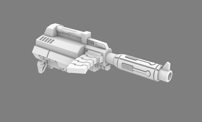 Hyperfire Fragmentator aka Photon Burst Rifle 3D model 3D printable ...