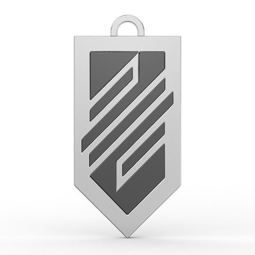 Pendant Logo of the Ukrainian troops of Azov enamel 3D model 3D ...