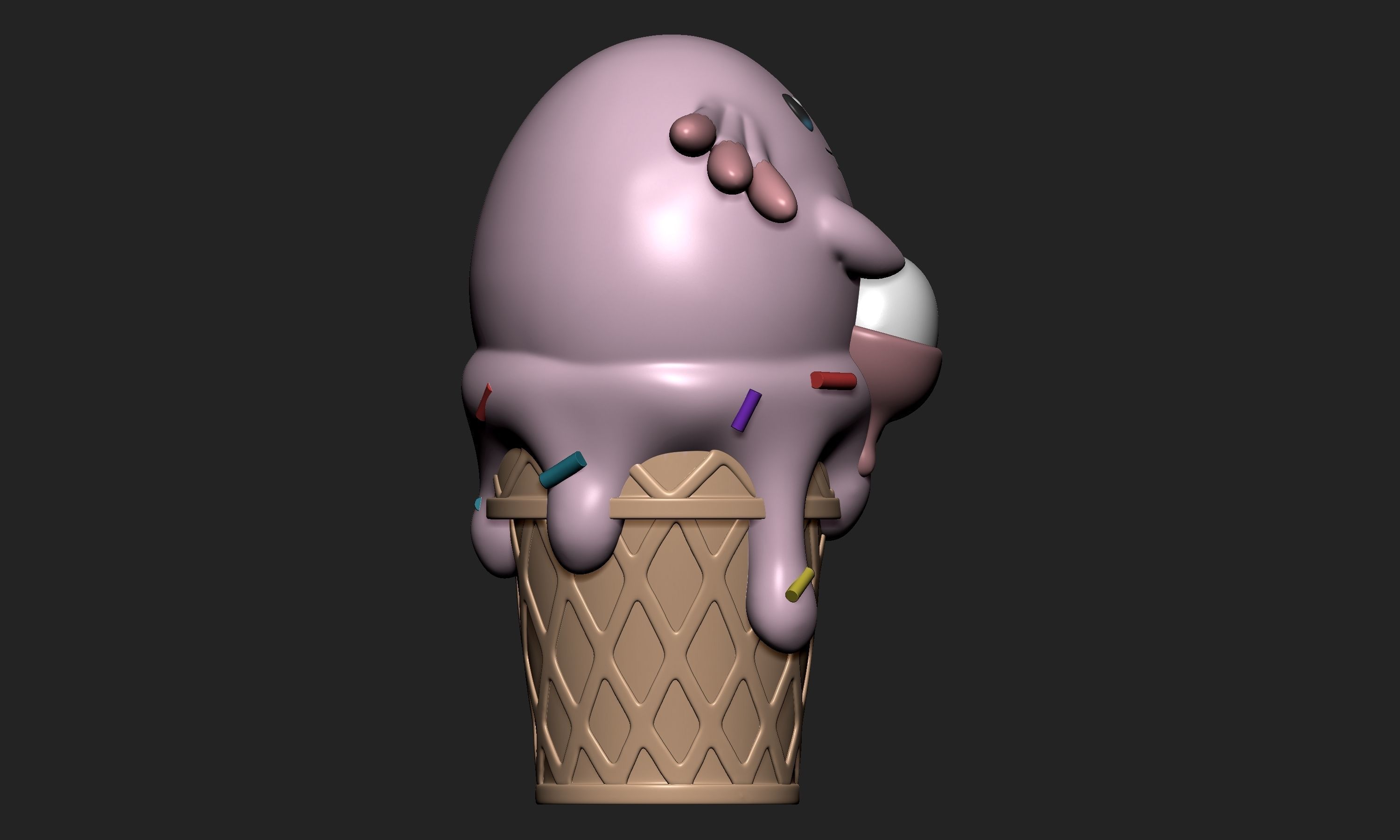 Pokemon - Ice Cream Chansey 3D model 3D printable | CGTrader