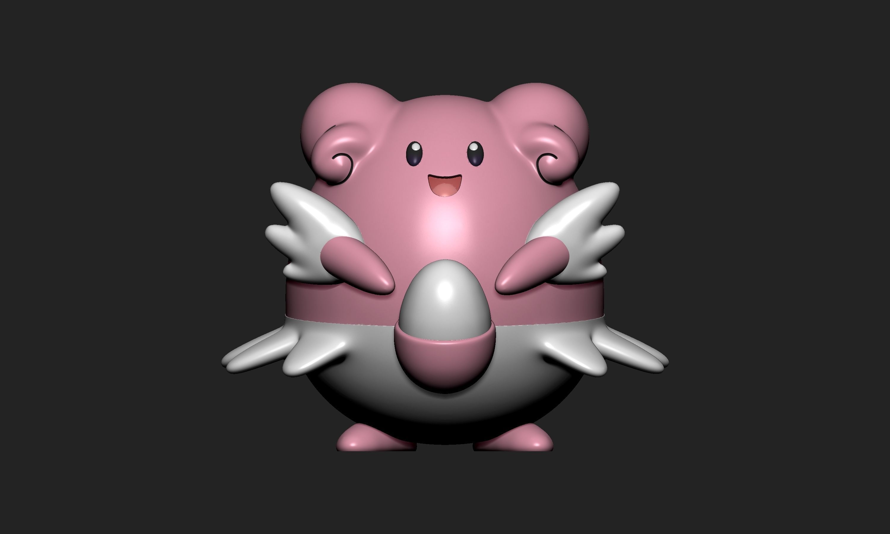 Pokemon - Happiny Chansey and Blissey with 2 poses 3D model 3D ...