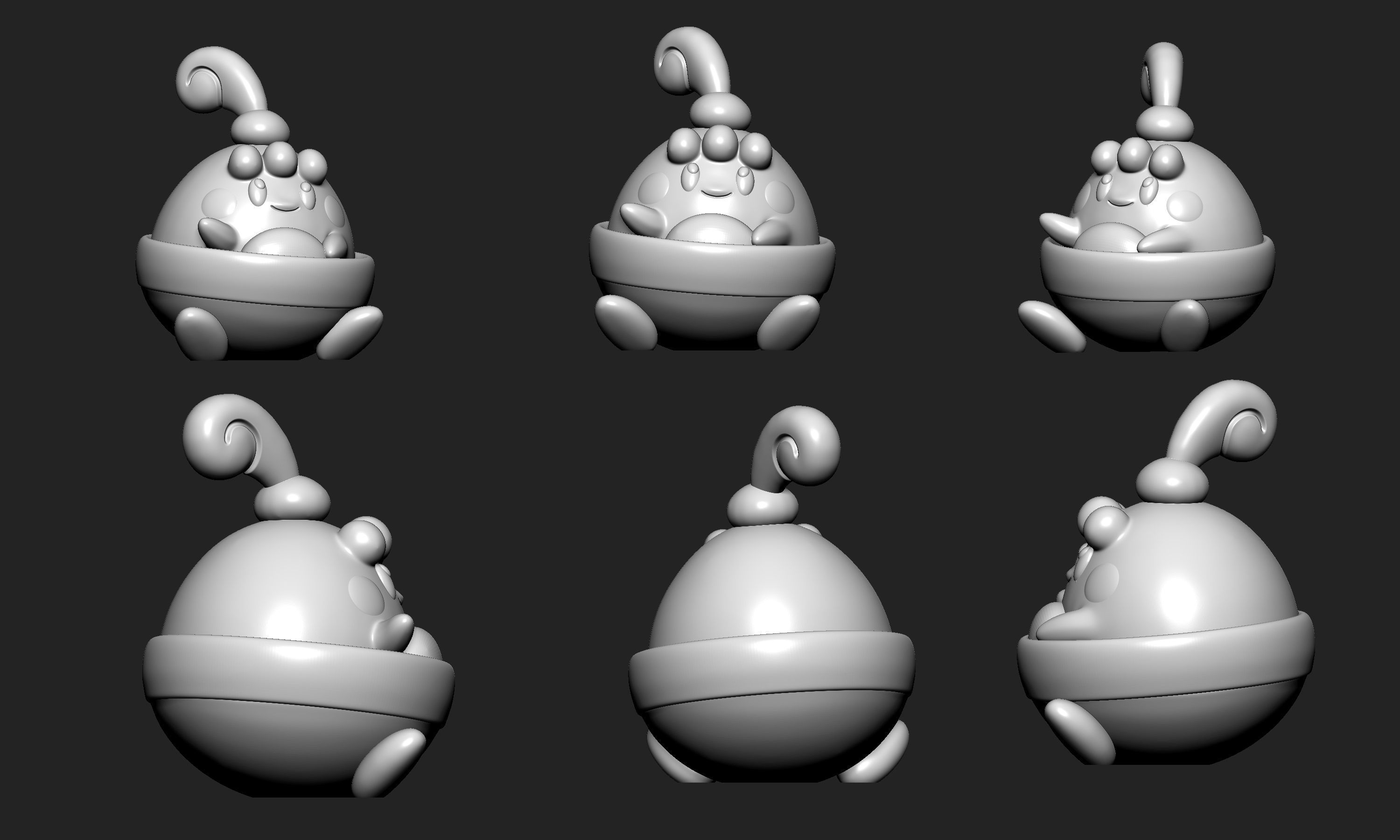 Pokemon - Happiny Chansey and Blissey with 2 poses 3D model 3D ...