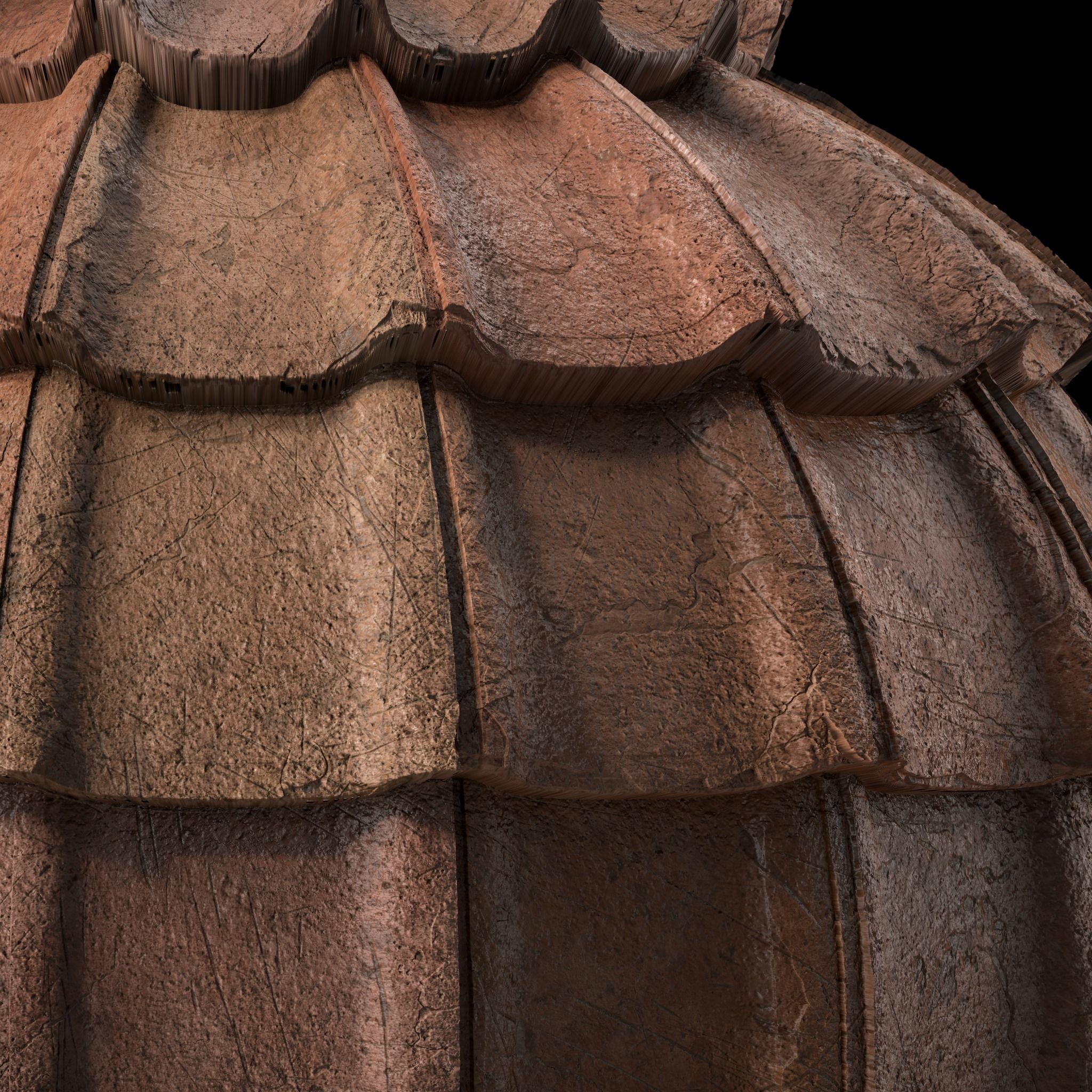 Texture Roof Tile Materials 48- Concrete Roofing by Sbsar generator VR ...