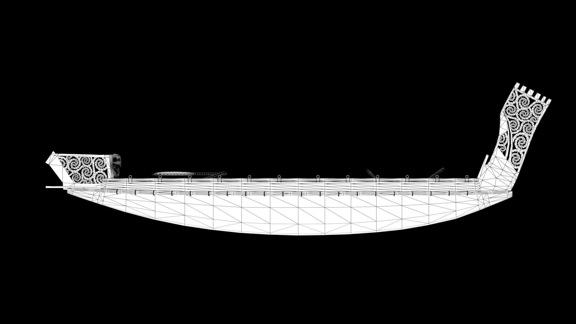 3D model Stylized Maori Waka - Canoe VR / AR / low-poly | CGTrader