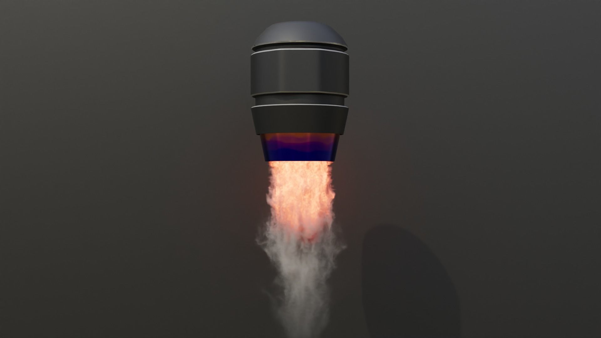 Simulated Sci Fi Thruster Engine free VR / AR / low-poly 3D model ...