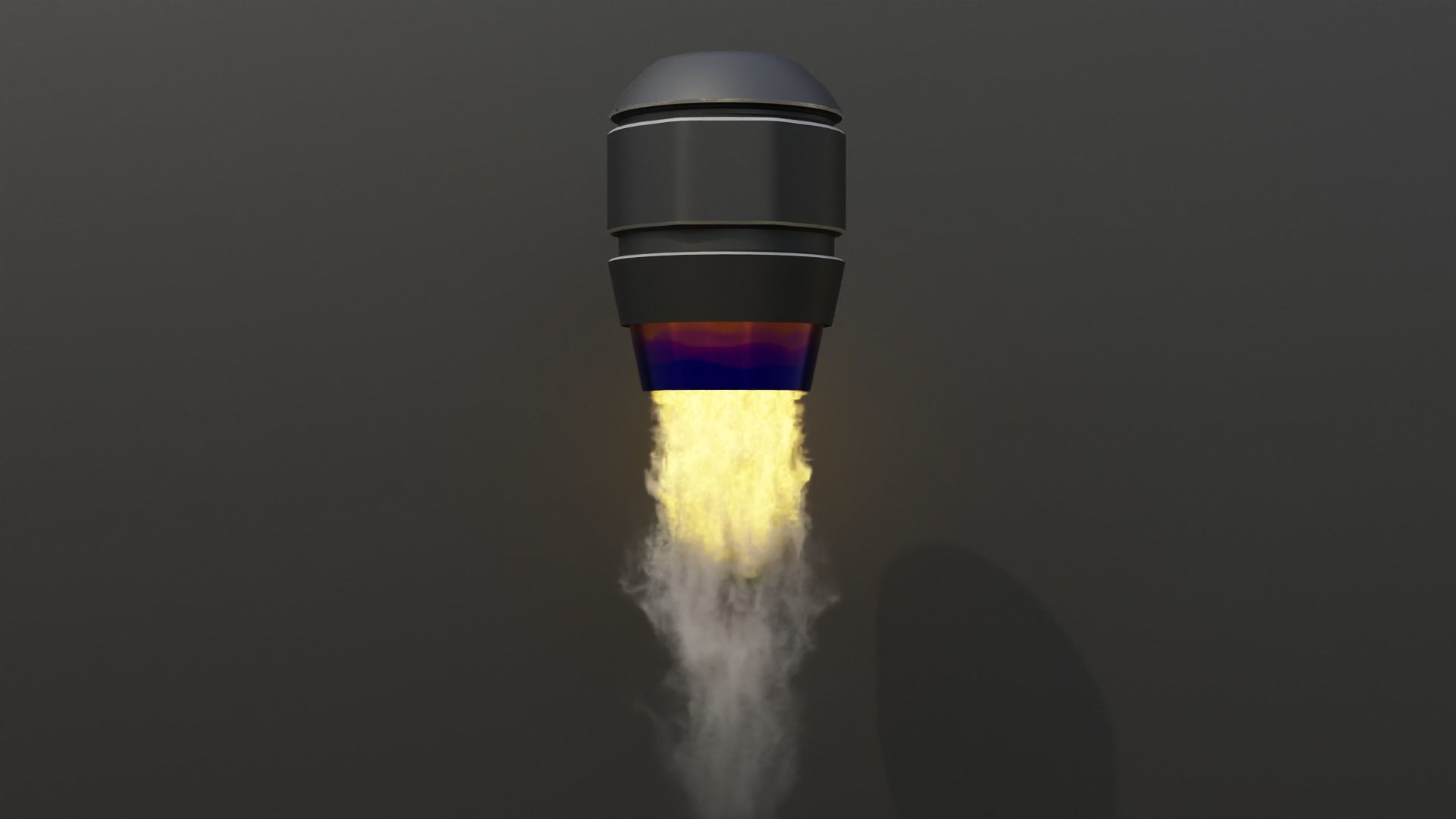 Simulated Sci Fi Thruster Engine free VR / AR / low-poly 3D model ...