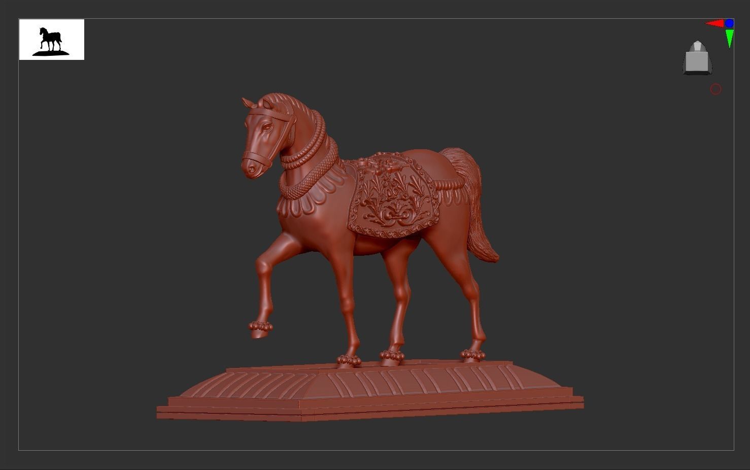 HORSE 3D print model 3D model 3D printable | CGTrader