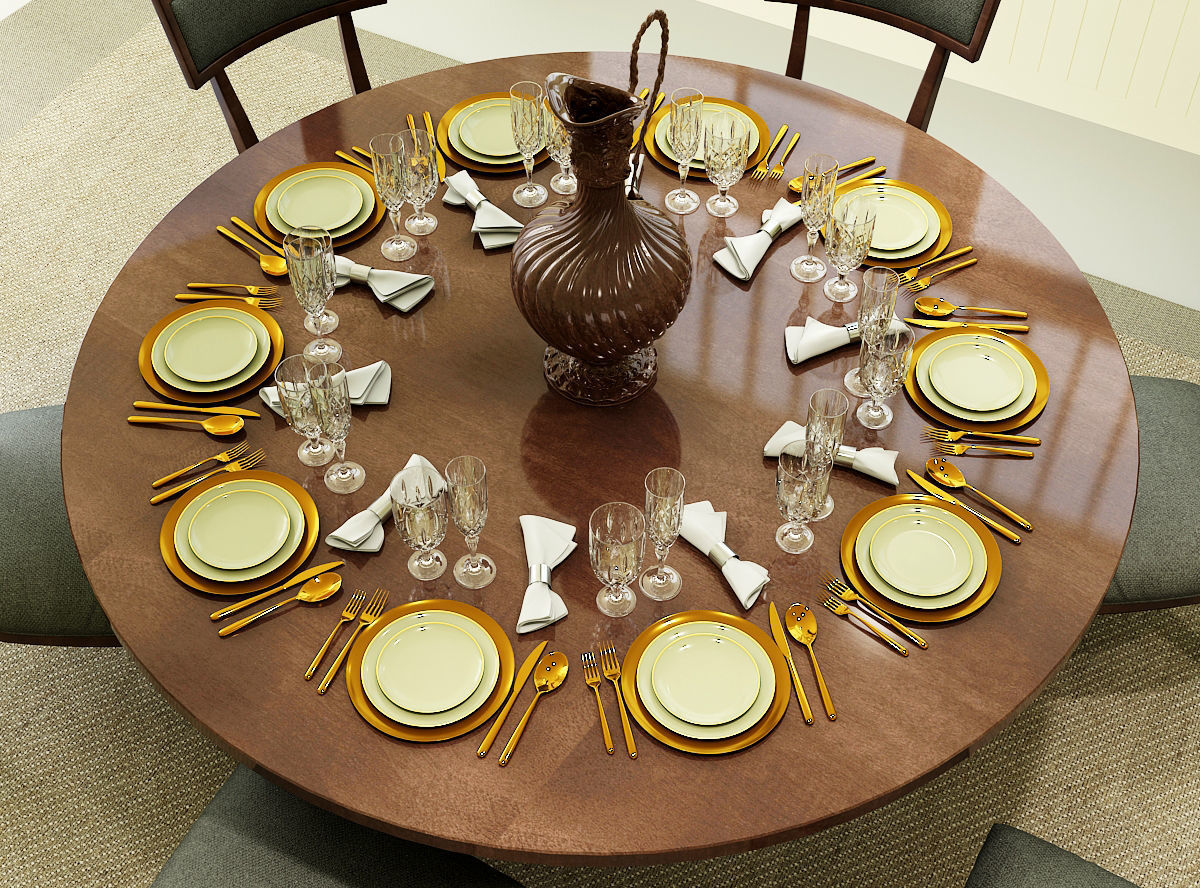 Dining Room -interior scene 3D model | CGTrader