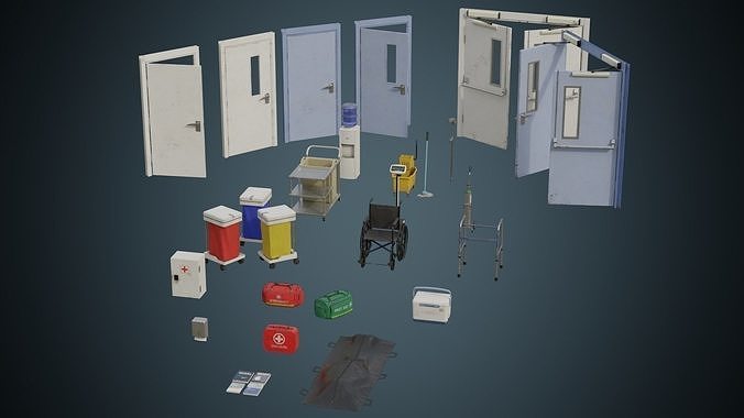 Hospital Props Collection 2B | CGTrader