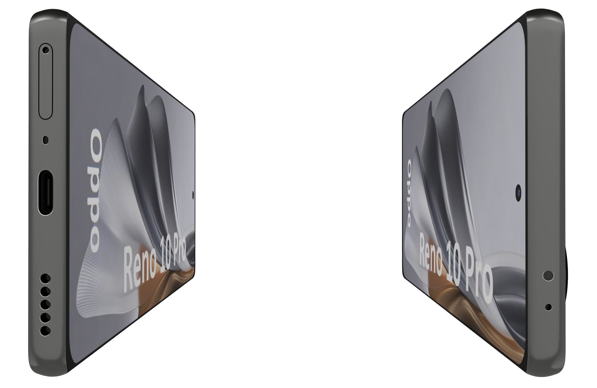 3D model Oppo Reno 10 Pro Black VR / AR / low-poly | CGTrader