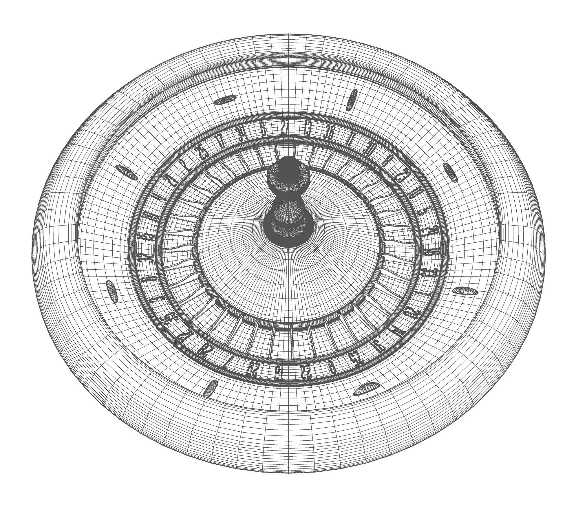 Roulette Wheel Modern 3D model | CGTrader