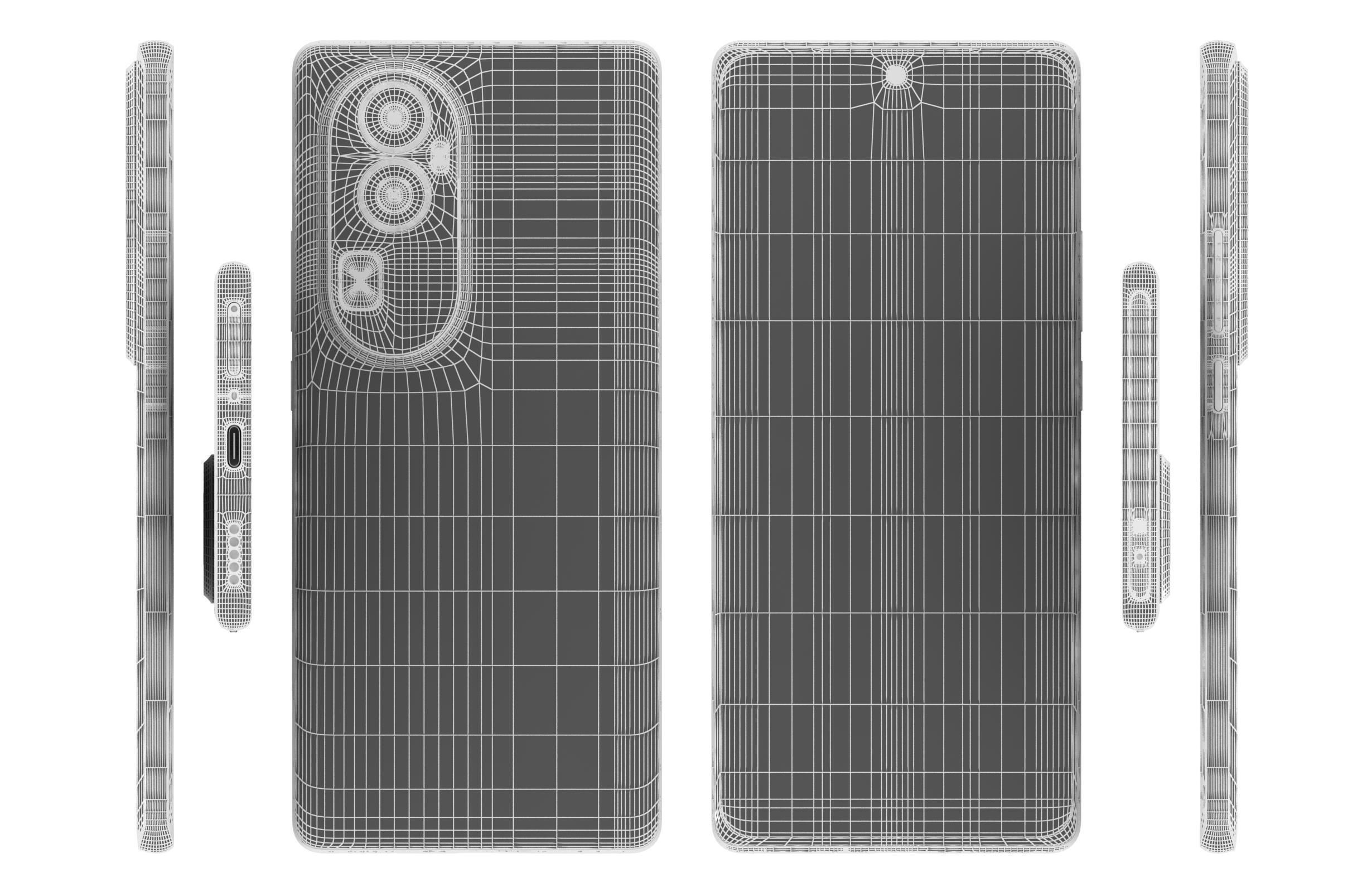 3D model Oppo Reno 10 Pro Blue VR / AR / low-poly | CGTrader