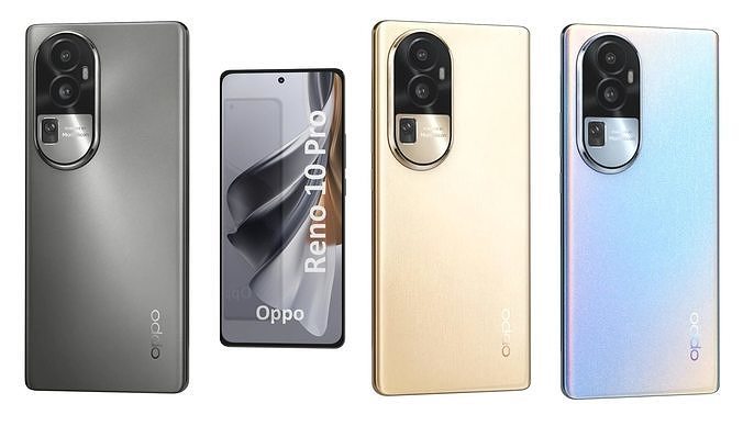 3D model Oppo Reno 10 Pro All Colors VR / AR / low-poly | CGTrader