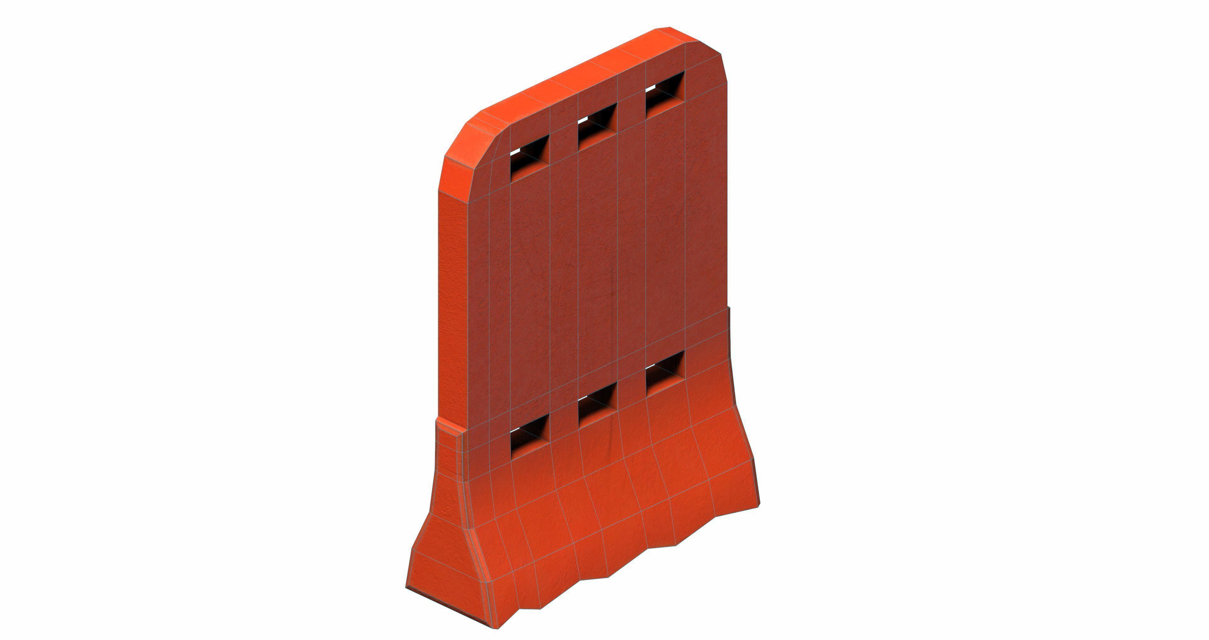 3D model PLASTIC ROAD SAFETY BARRICADES VR / AR / low-poly | CGTrader