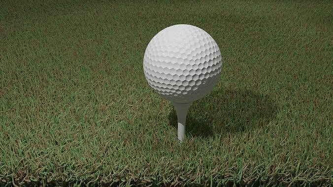 3D model Golf Ball and Tee VR / AR / low-poly | CGTrader