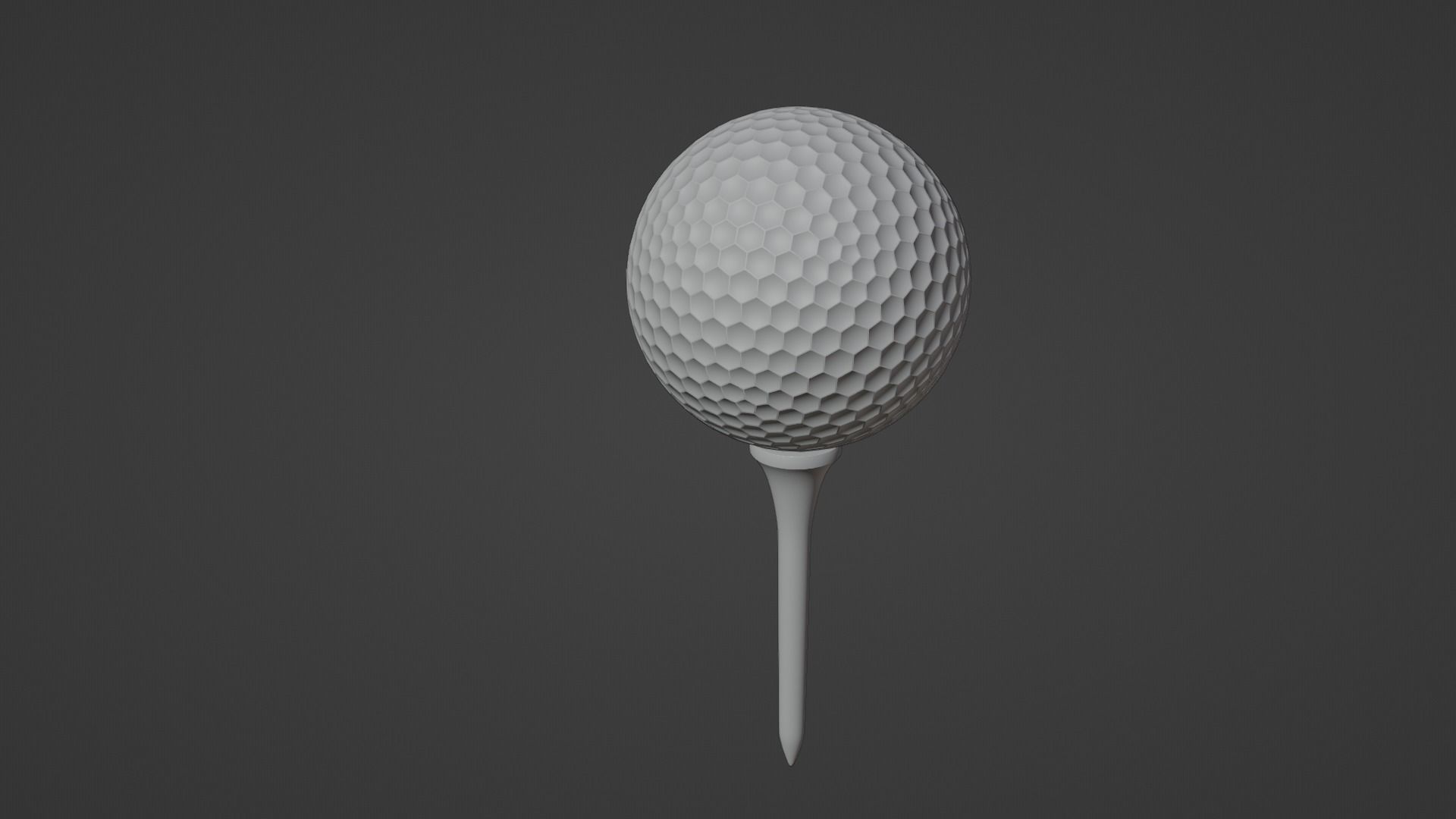 3D model Golf Ball and Tee VR / AR / low-poly | CGTrader