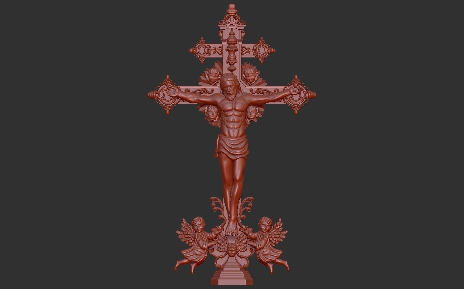 Jesus Cross 3D print model 3D print model 3D model 3D printable | CGTrader