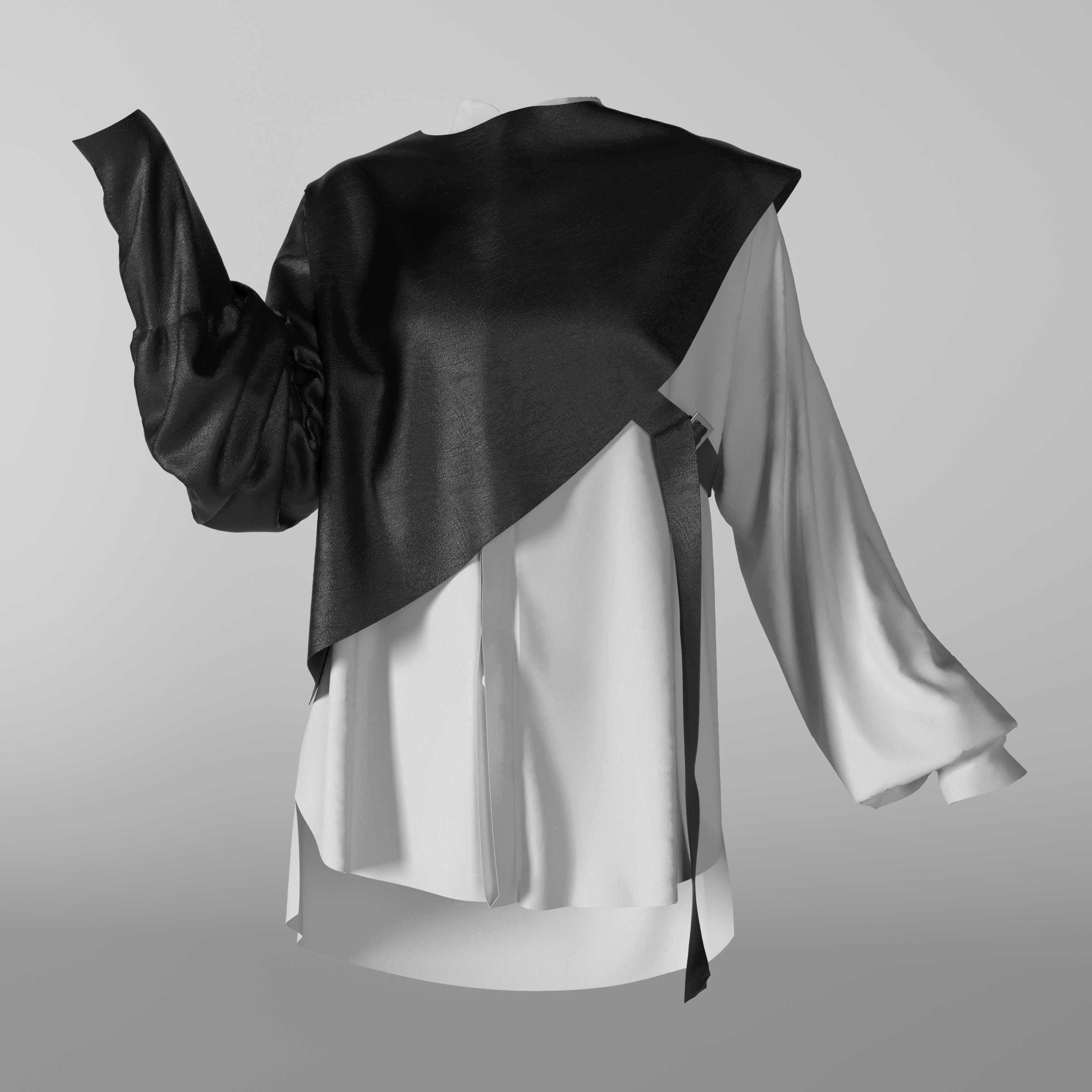 Body Punk Waist Harness band 3D model | CGTrader