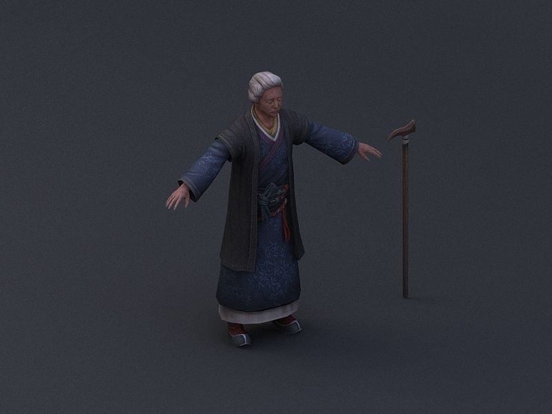3D model Ancient Asians people Older people VR / AR / low-poly | CGTrader