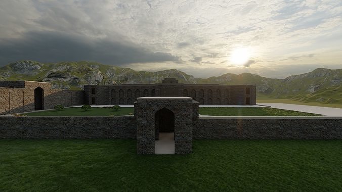 PARI MAHAL ANCIENT ARCHITECTURAL MODEL 3D model animated | CGTrader