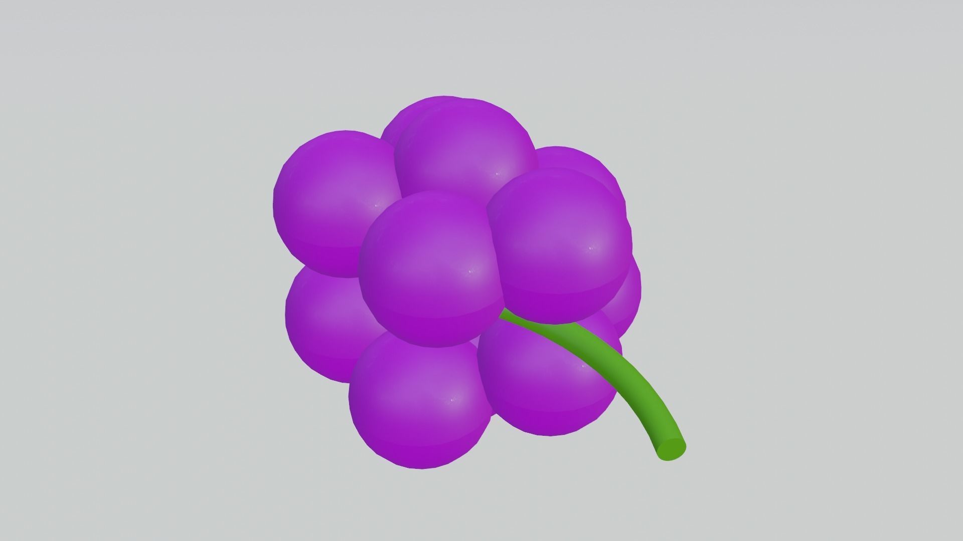 3D model Cartoon Grapes VR / AR / low-poly | CGTrader