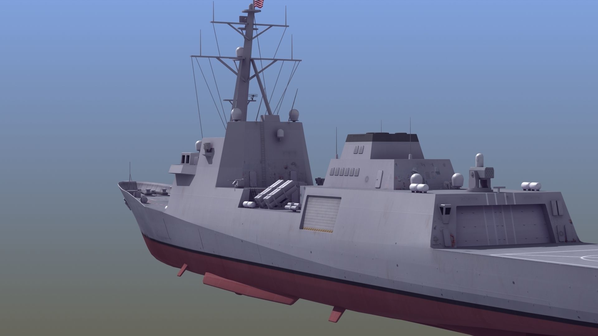 3D model FFG-63 Constellation Class Frigate VR / AR / low-poly | CGTrader