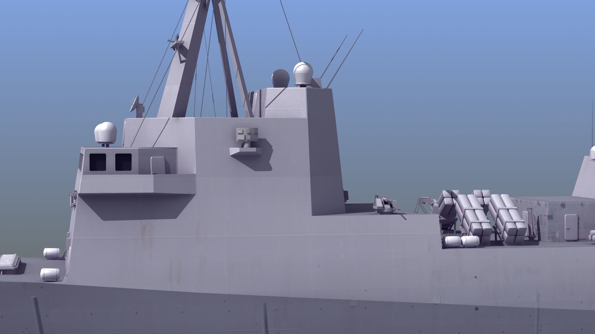 3D model FFG-63 Constellation Class Frigate VR / AR / low-poly | CGTrader