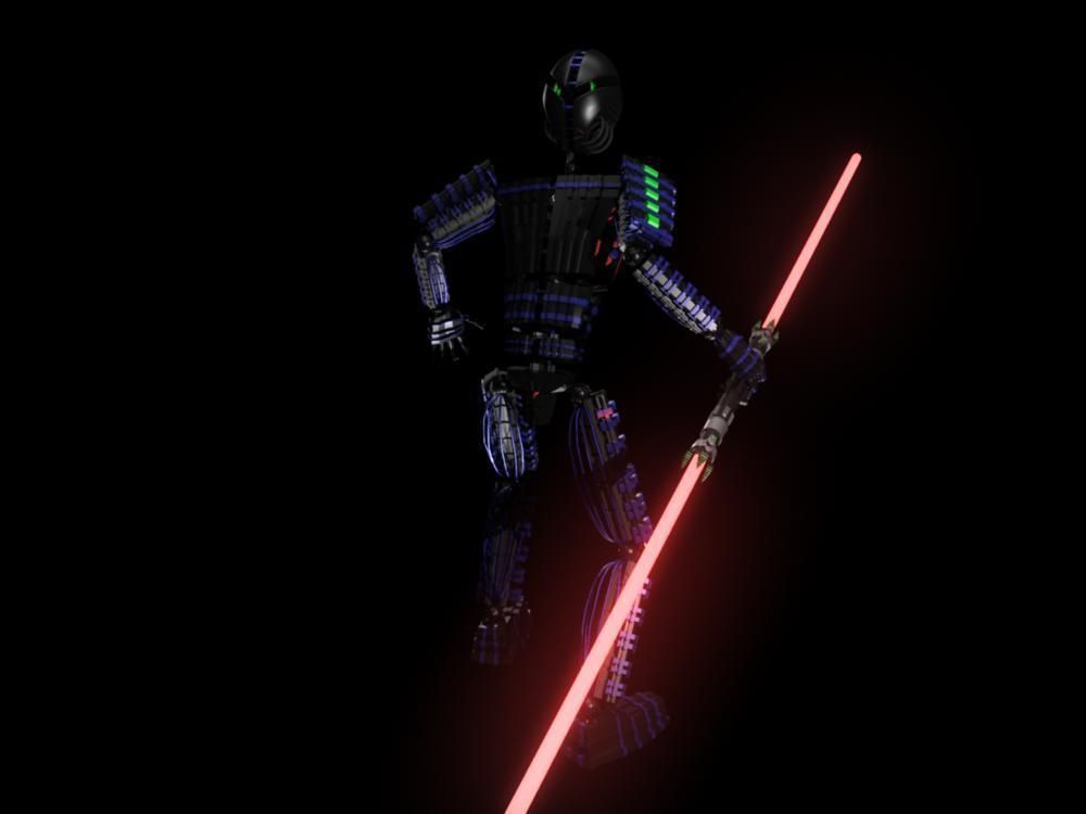 Star Wars Robot Jedi RIGGED 3D model rigged | CGTrader