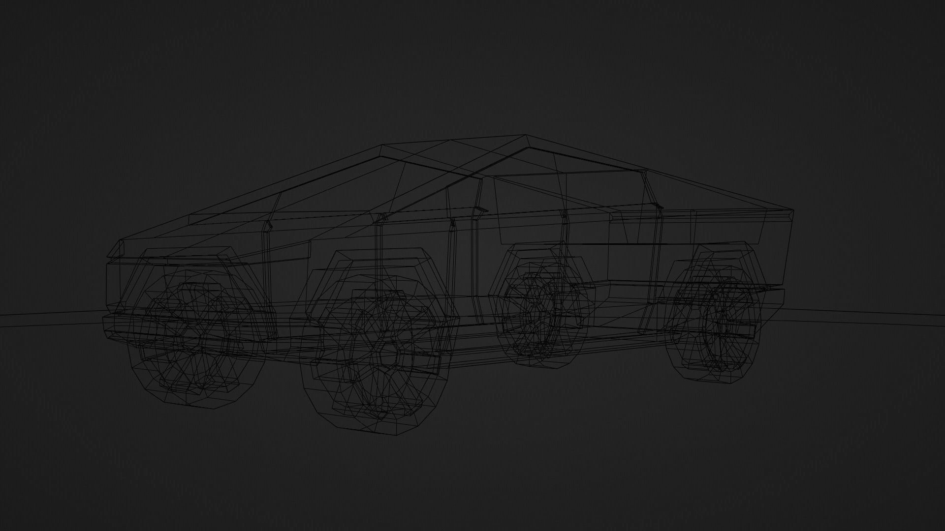 3D model Tesla Cybertruck VR / AR / low-poly | CGTrader