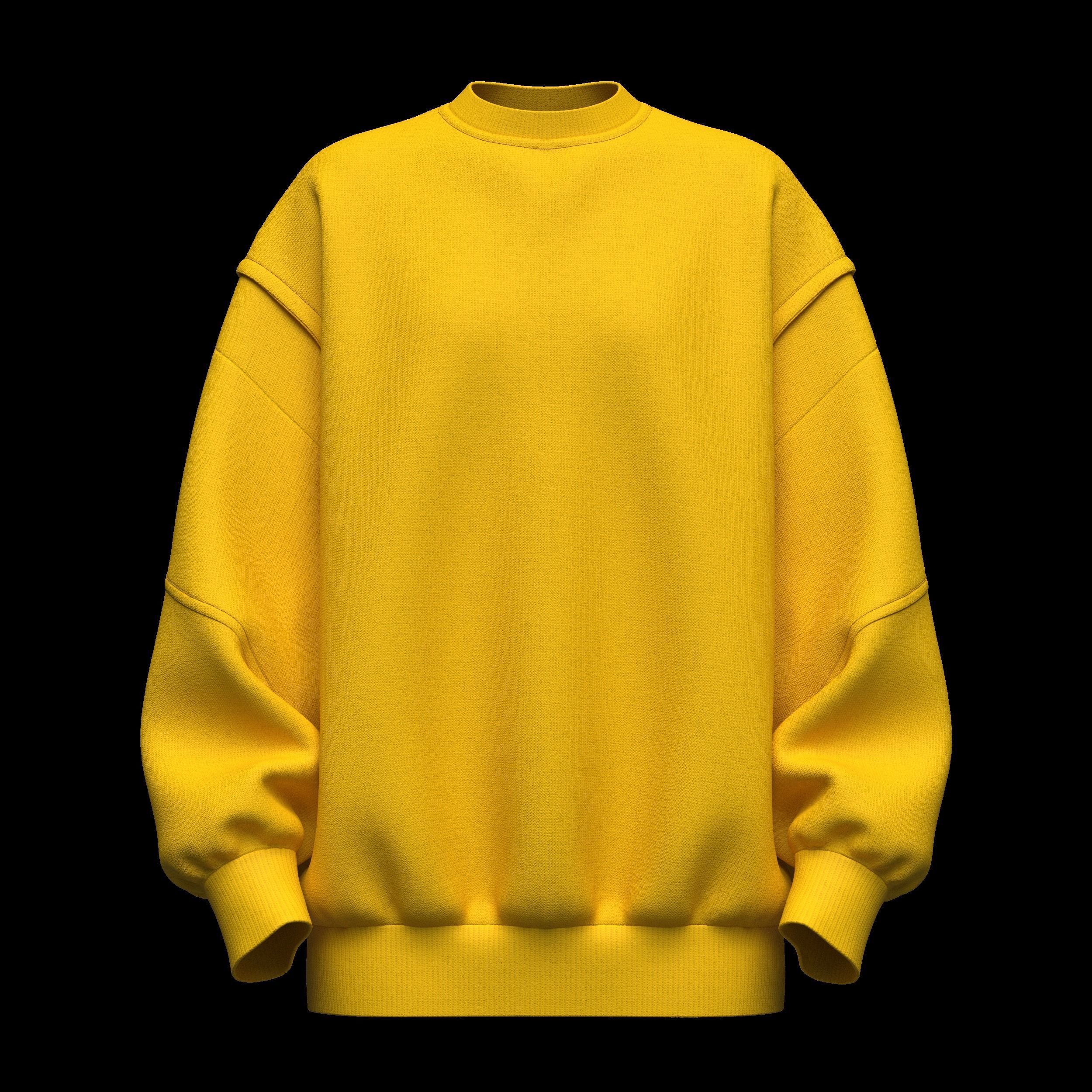 Women Oversized Sweatshirt 3d Model 3D model | CGTrader