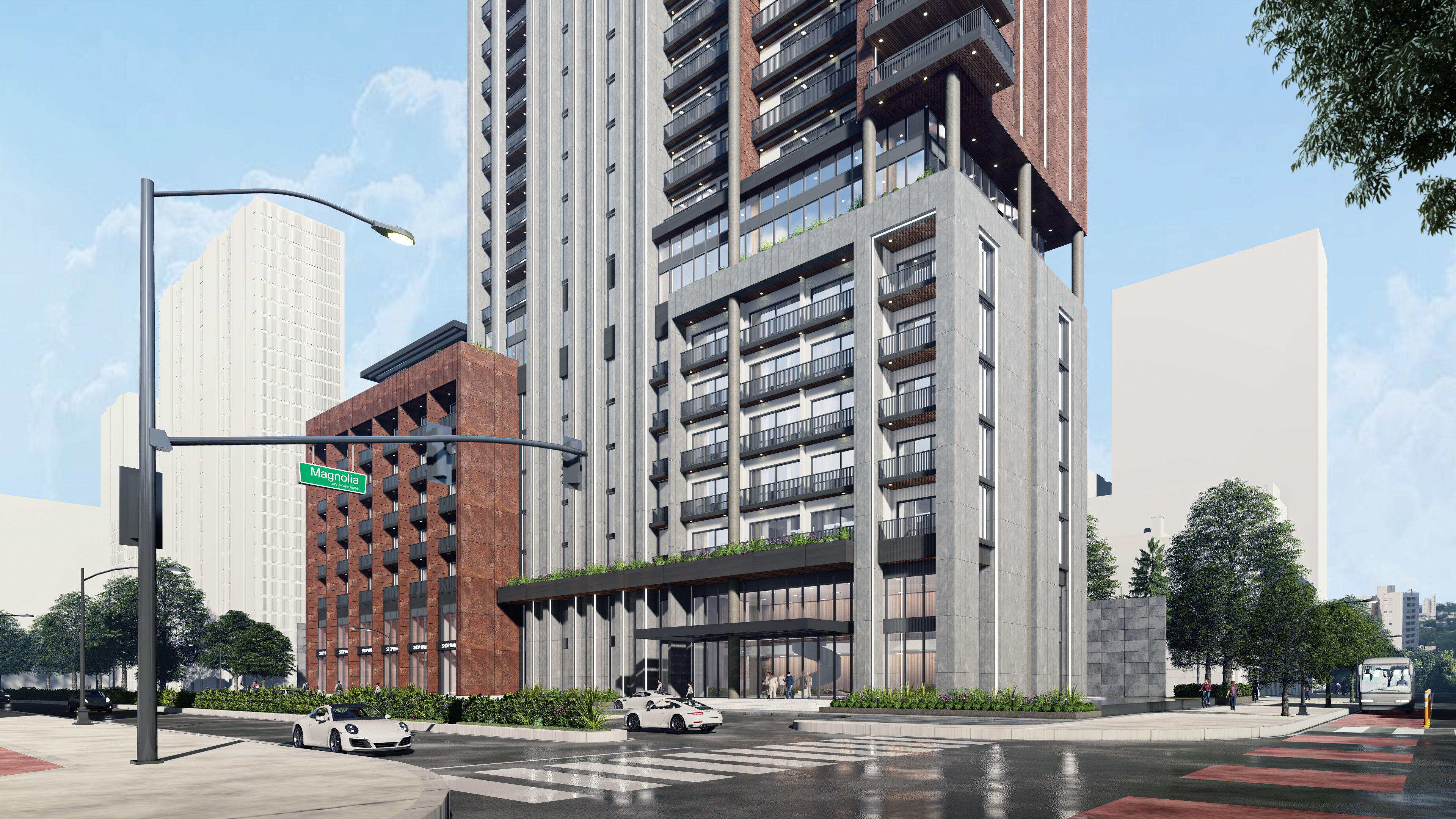 Residential high rise building 3D model 3D model | CGTrader