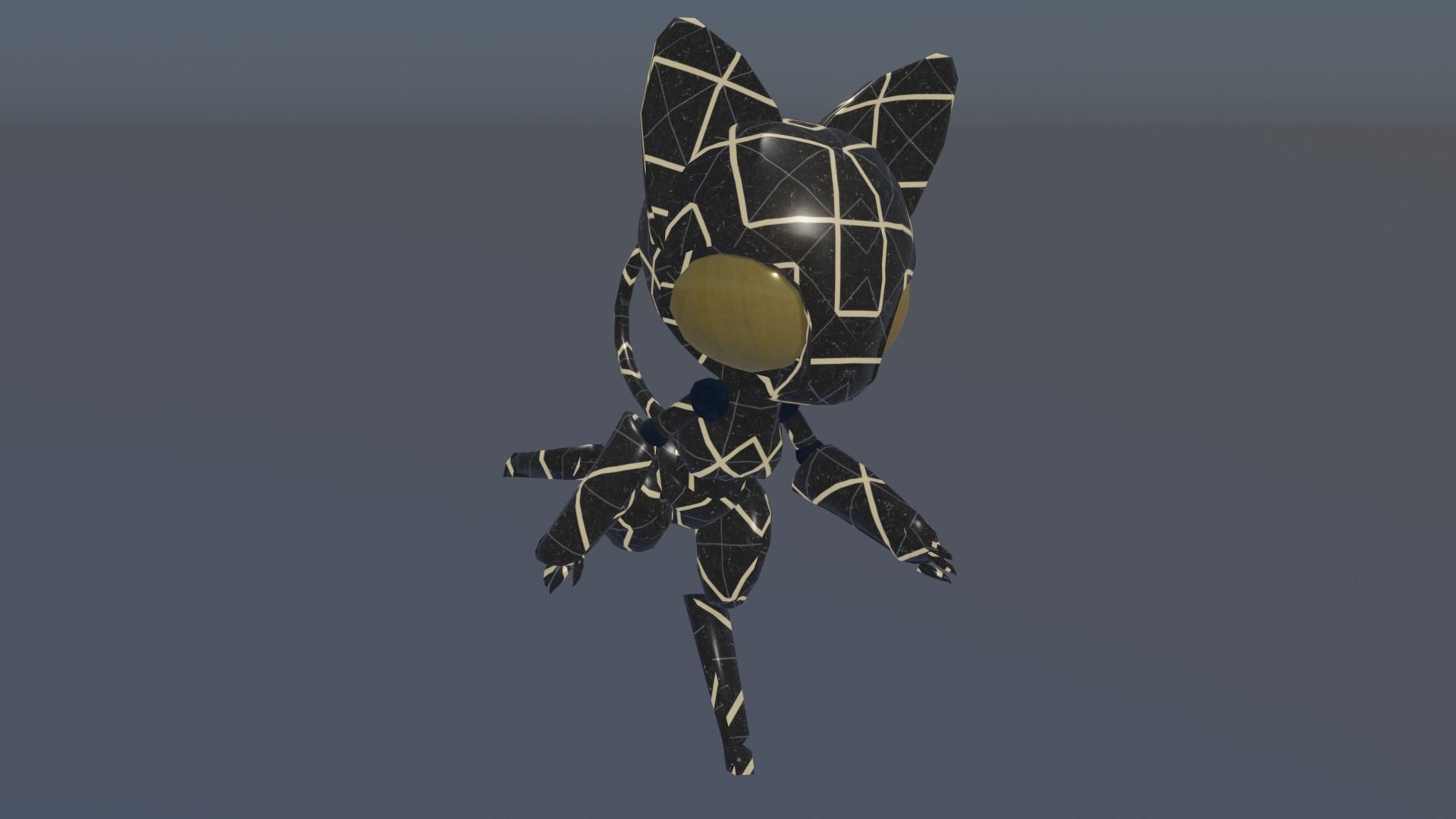 3D model Sci-Fi Futuristic Cat Robot Model Rigged Animated VR / AR ...