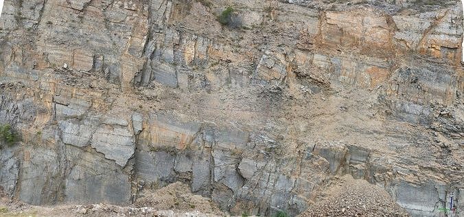 quarry rock face 3D model | CGTrader
