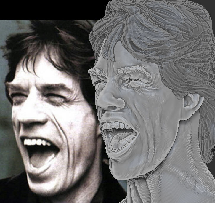 Mick Jagger 3D print model 3D model 3D printable | CGTrader