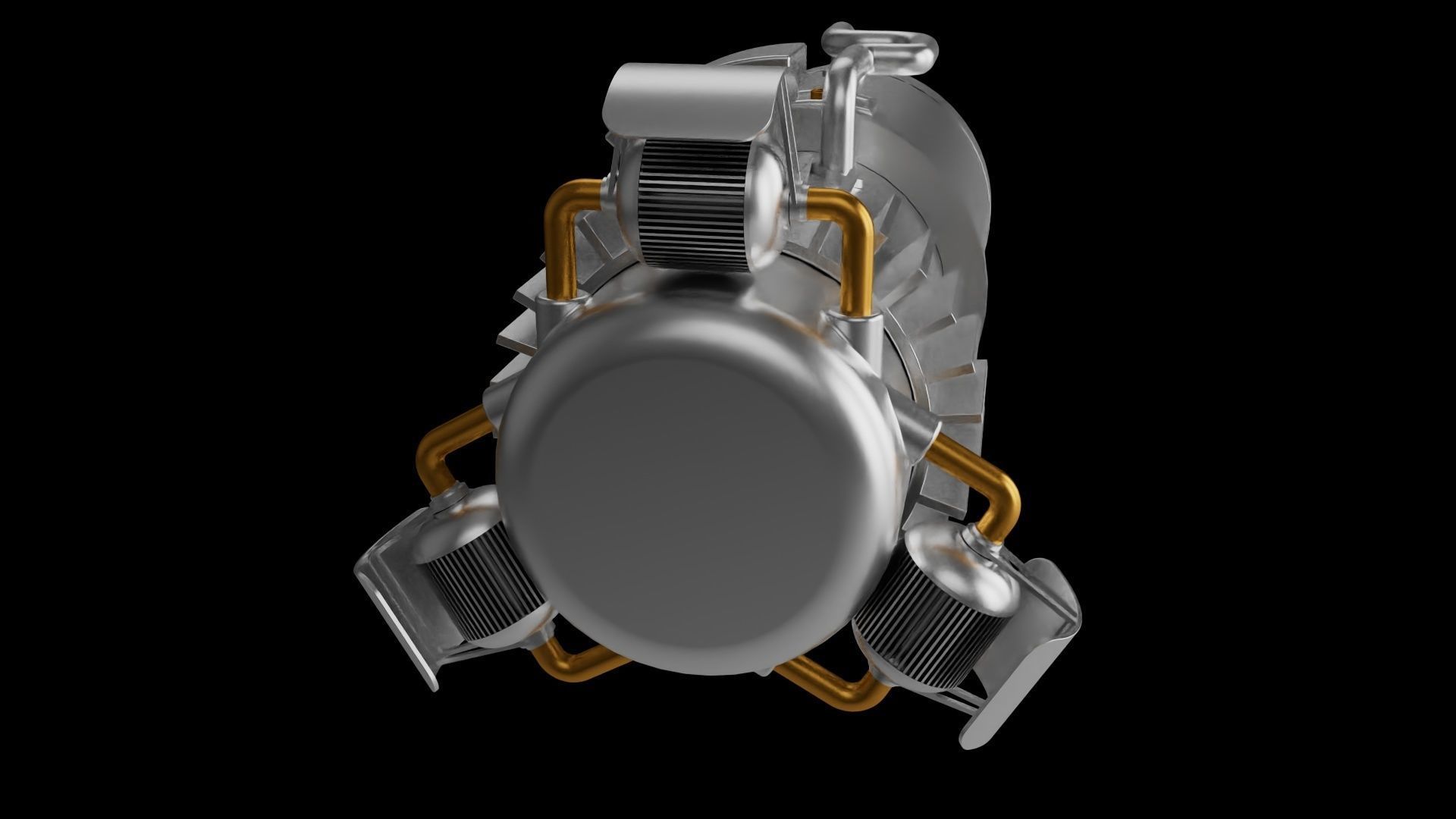 Aircraft turbine engine 3D model 3D printable | CGTrader