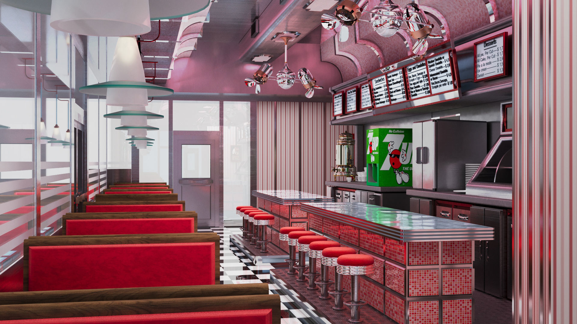DINER 3D model | CGTrader