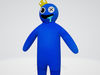 3D model Blue Rainbow Friends Inspired Rigged Character Low-Poly 3D ...