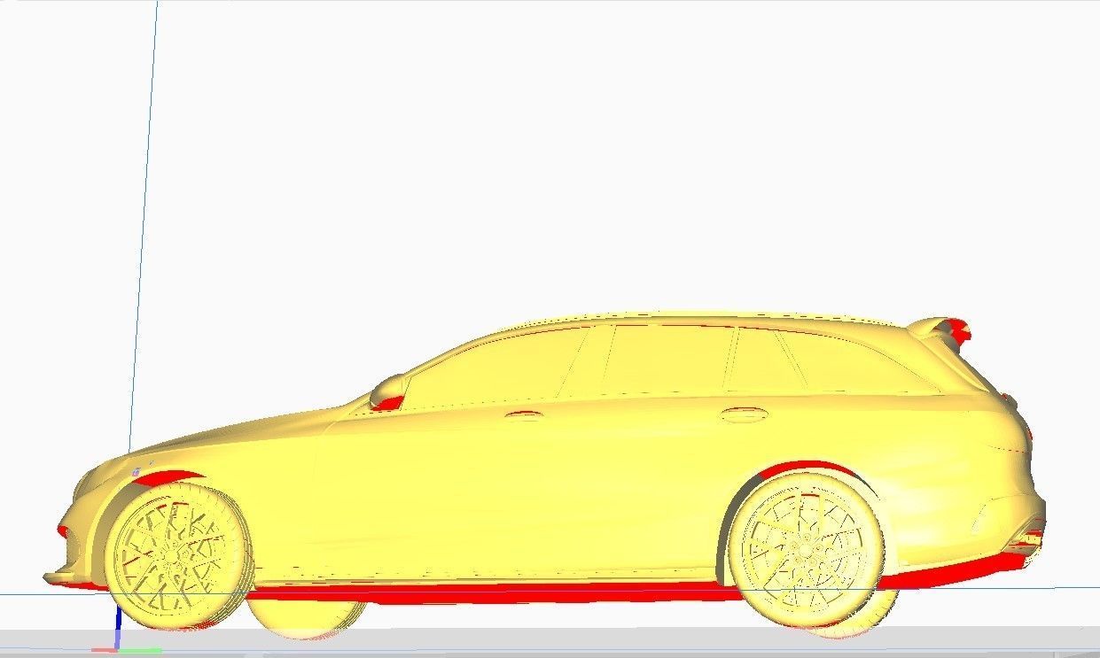 Benz C300 3D model 3D printable | CGTrader