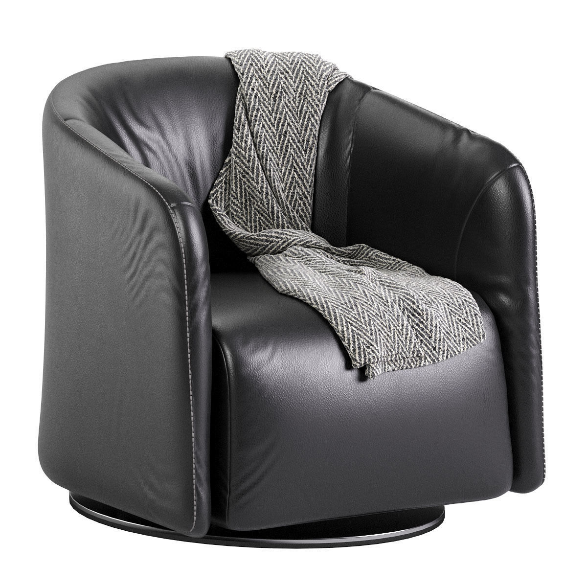 Logos Armchair Leather By Natuzzi 3D model | CGTrader