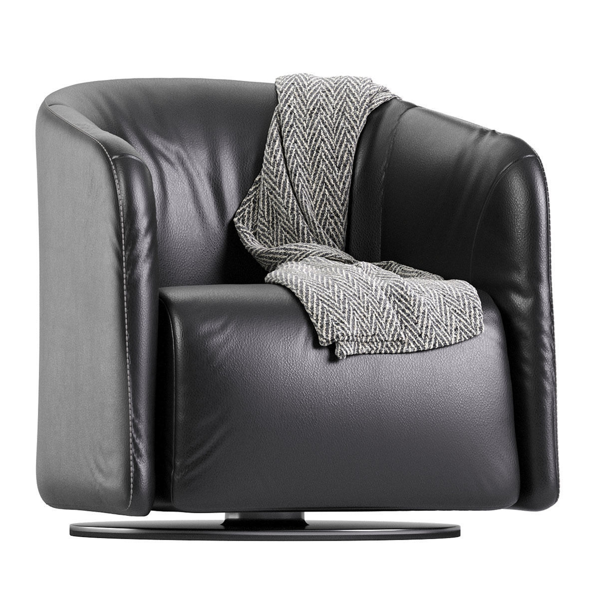 Logos Armchair Leather By Natuzzi 3D model | CGTrader