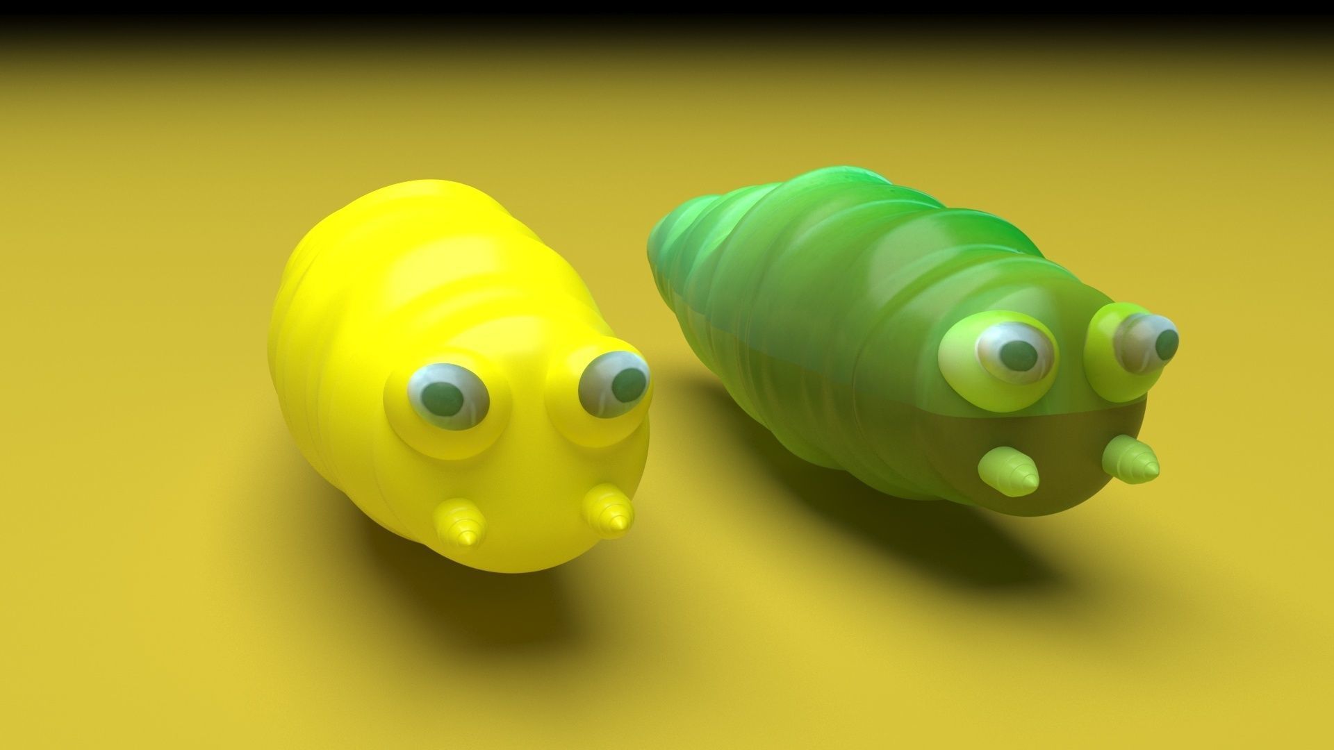 Antistress Squish Worms 3D model | CGTrader