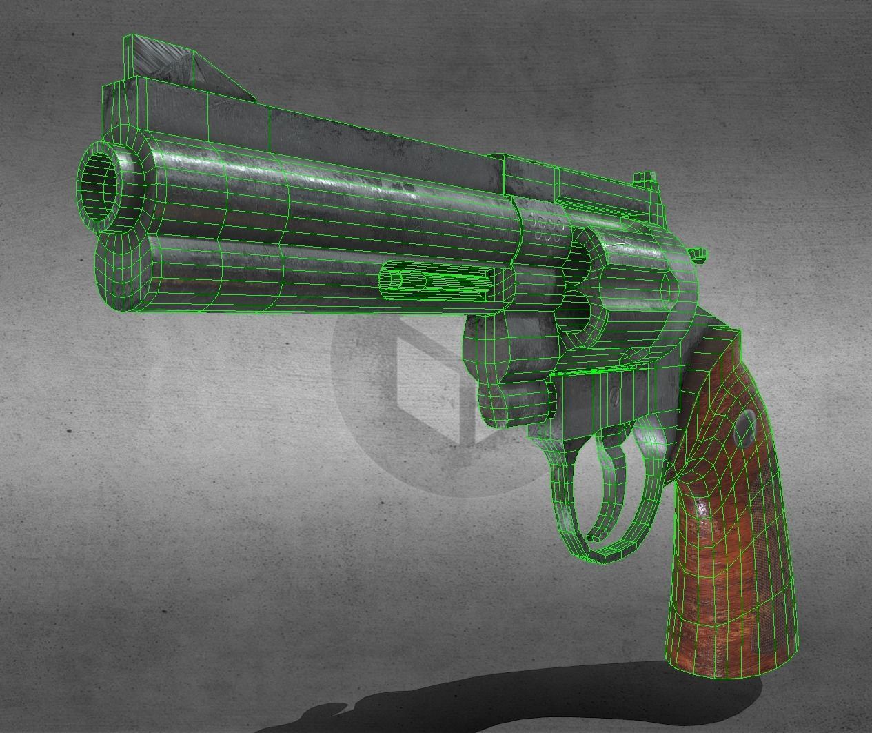 3D model Colt-Python Revolver FBX-2048px VR / AR / low-poly | CGTrader